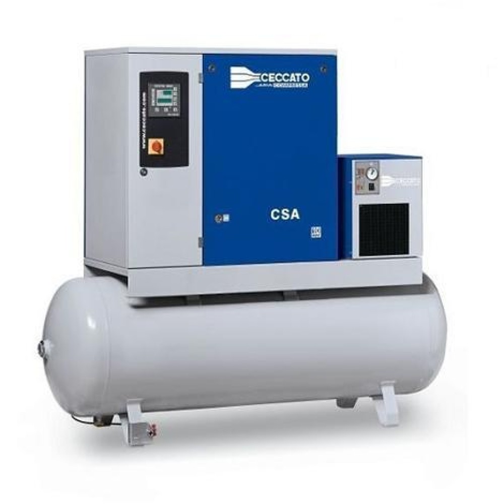 COMPRESSORE A VITE CECCATO CSA DRY CON ESSICCATORE DA 7,5-20 HP